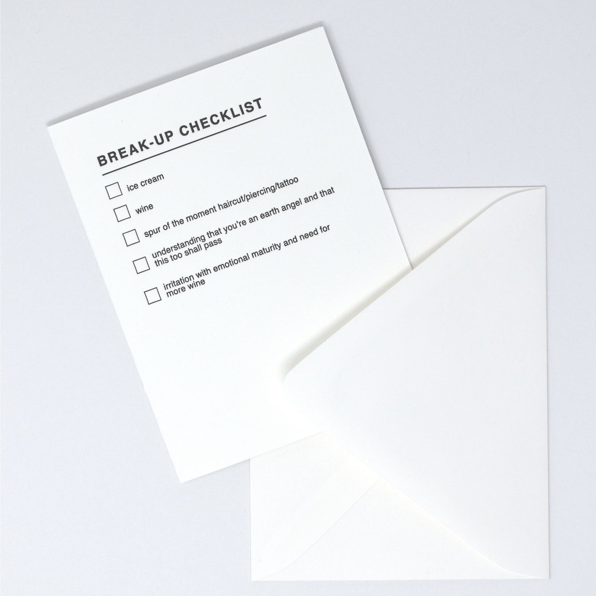 Break Up / Separation Card - SMALL PACKAGES